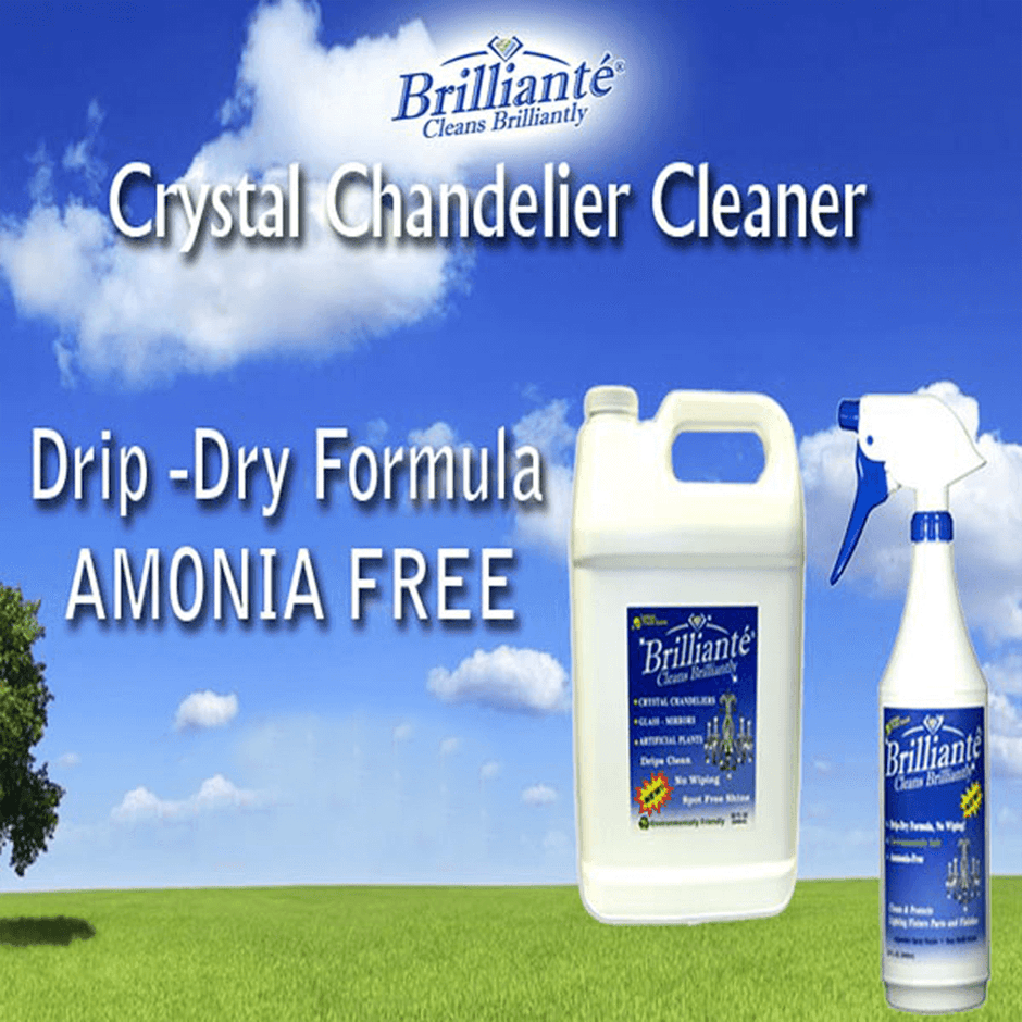How to Clean a Crystal Chandelier - Brilliante Crystal Cleaner ...