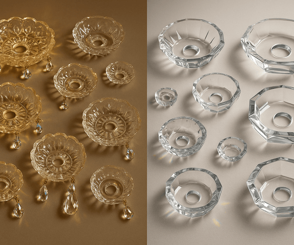 Chandelier Crystal Bobeches: Vintage & Modern – CrystalPlace